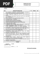 Form Monitoring Kebersihan Toilet | PDF