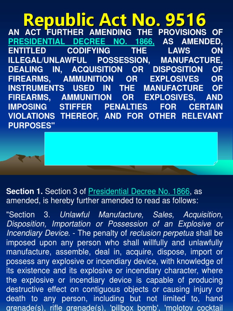 RA 9516 | Double Jeopardy | Crimes