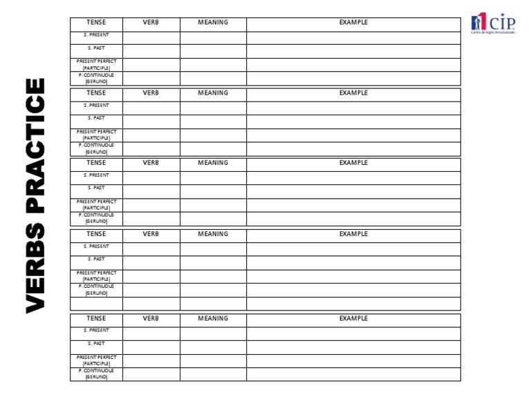 2-Verbs Practice Format | PDF | Perfect (Grammar) | Verb