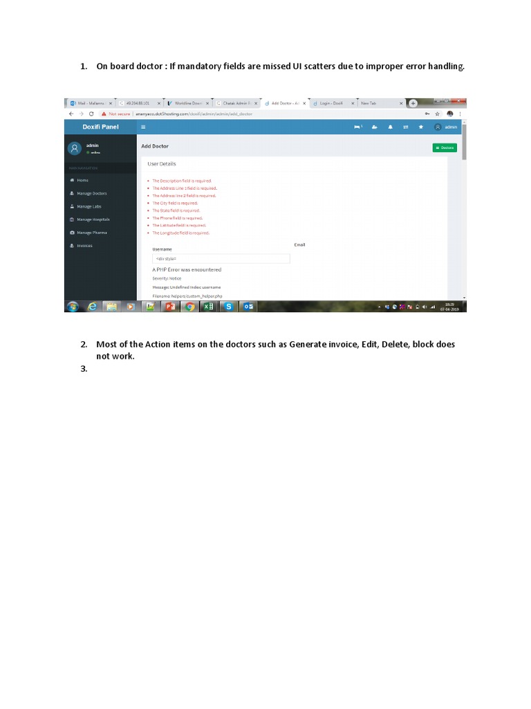 On Board Doctor: If Mandatory Fields Are Missed UI Scatters Due To Improper Error Handling | PDF