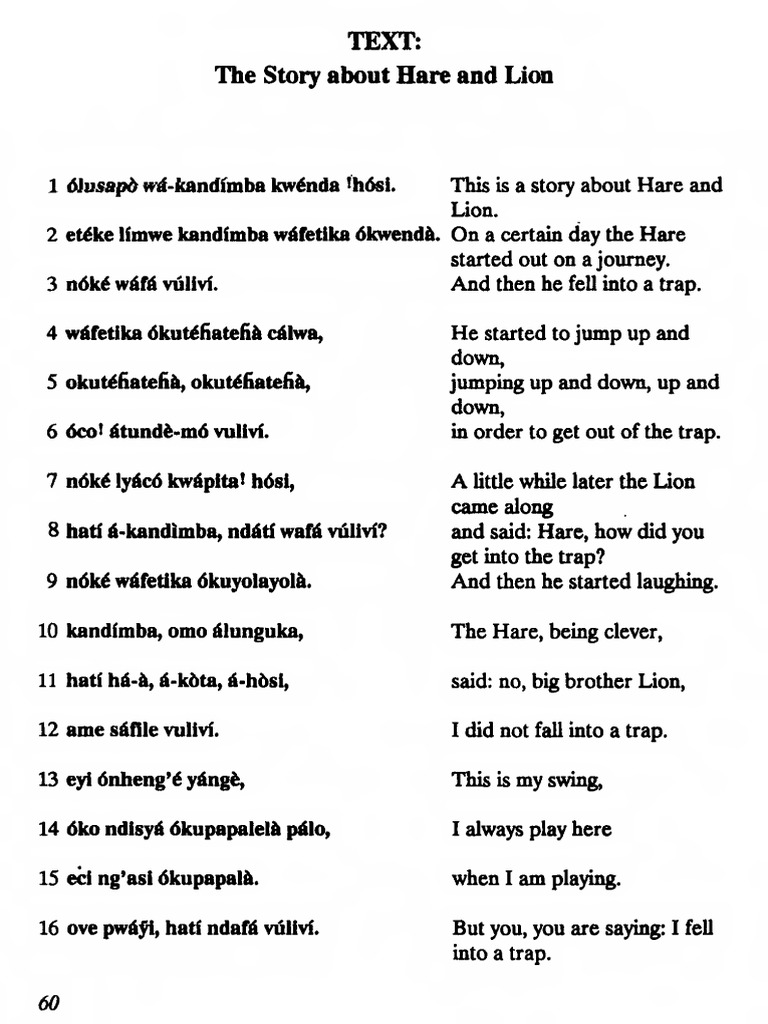 A Sketch of Umbundu 1 PDF | PDF