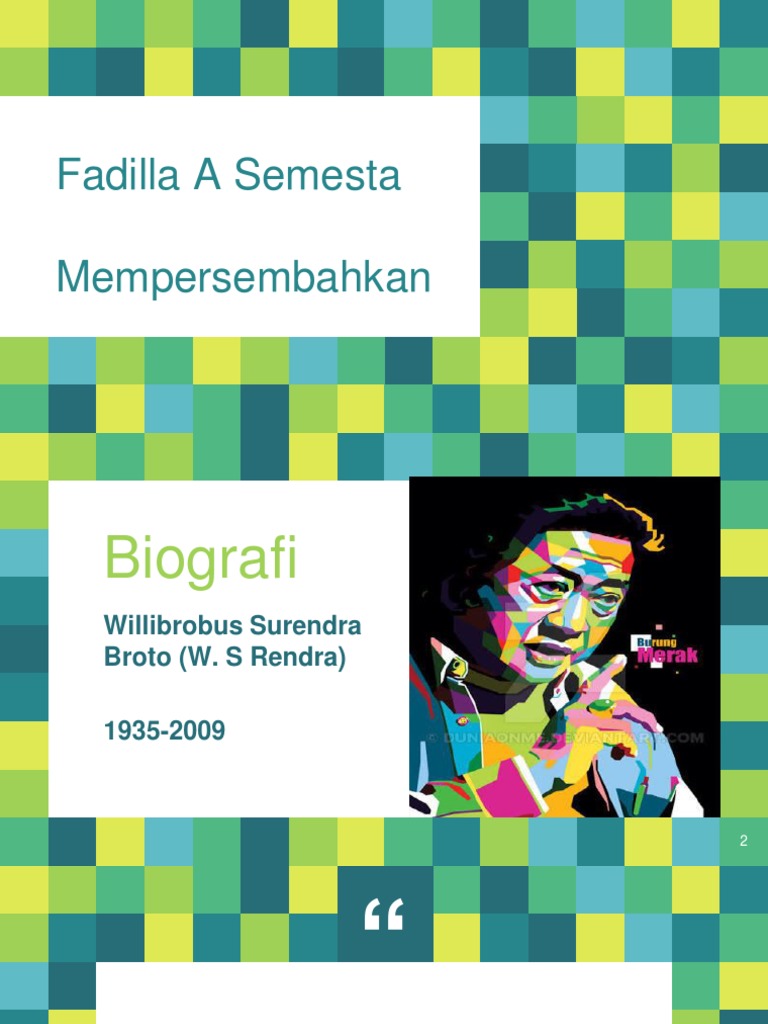 Profil WS Rendra Dalam Slide | PDF