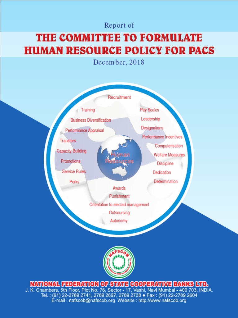 HR Policy For PACS-Report PDF | PDF | Governance | Human Resources