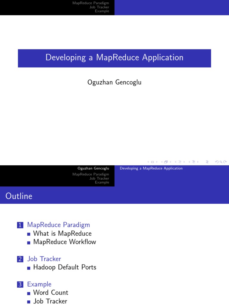 Developing Map Reduce Application Pdf Map Reduce Apache Hadoop