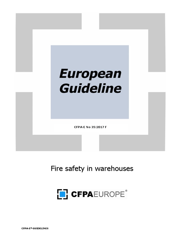 CFPE Guideline | PDF | Fire Safety | Warehouse