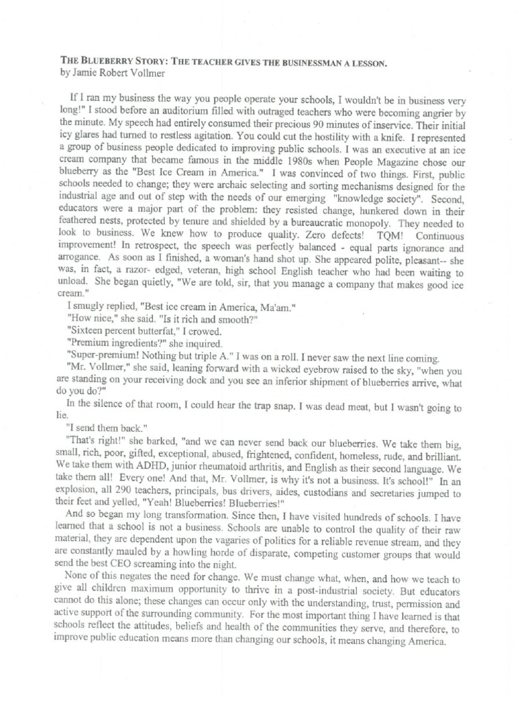 Blueberry Story | PDF