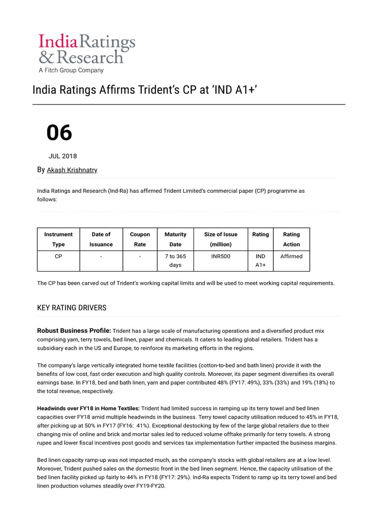 India Ratings and Research Private Limited: India's Most Respected ...