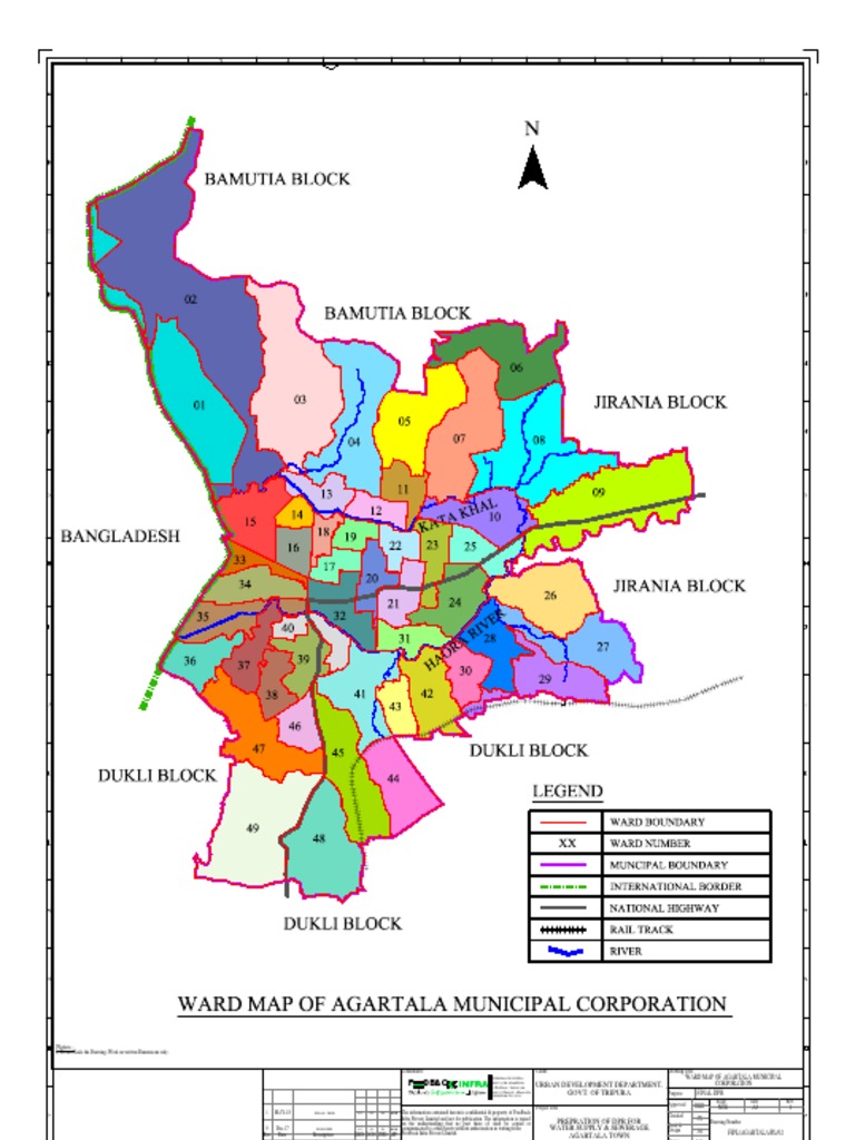 Agartala Municipal Corporation Ward Map | PDF