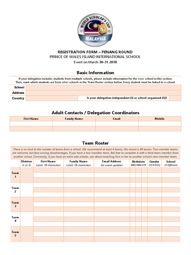 Penang International School Registration | PDF | Fee | Credit Card