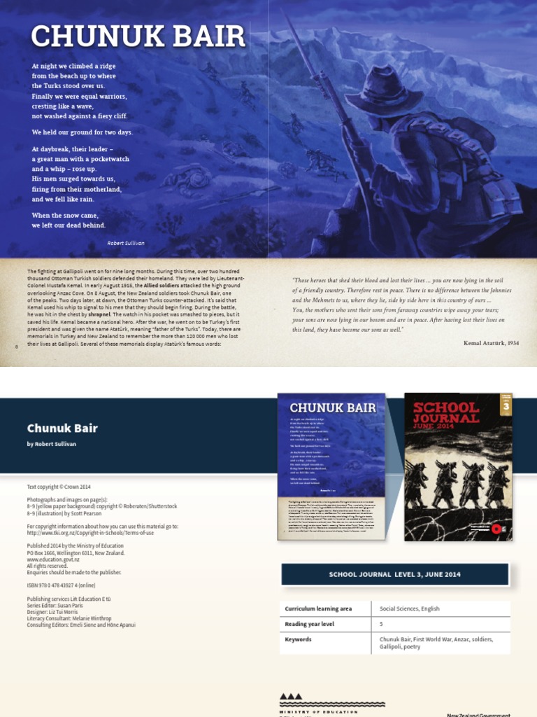 Chunuk Bair-Sj l3 June 2014 | PDF | Gallipoli Campaign | Mustafa Kemal ...