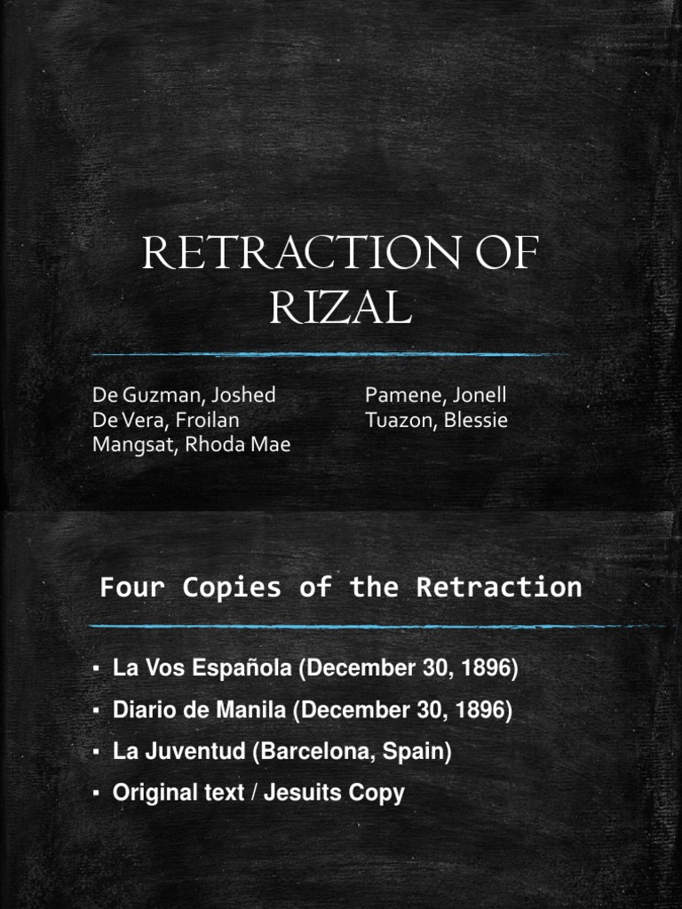 Retraction of Rizal Final | PDF | Iglesia Católica | Religión y creencia
