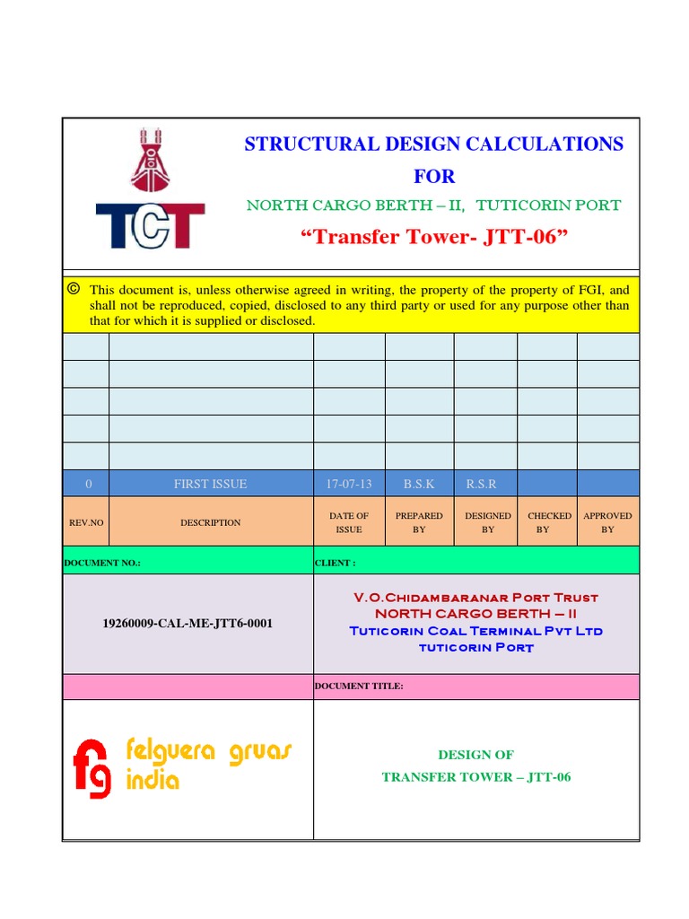 Structural Design Calculations For PDF | PDF | Structural Steel | Civil ...