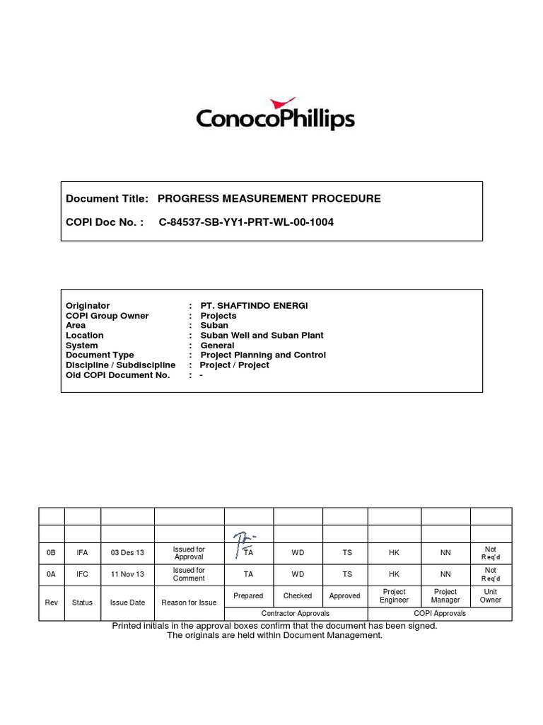 Progress Measurement Procedure PDF | PDF | Project Management | Truck