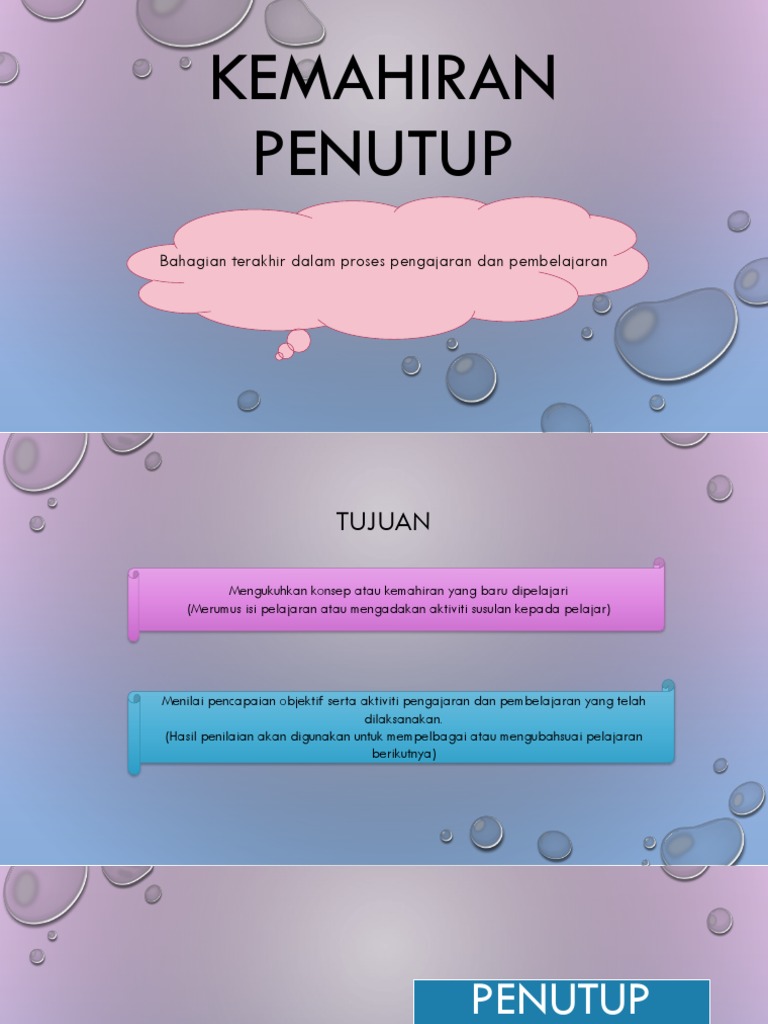 Kemahiran Penutup | PDF