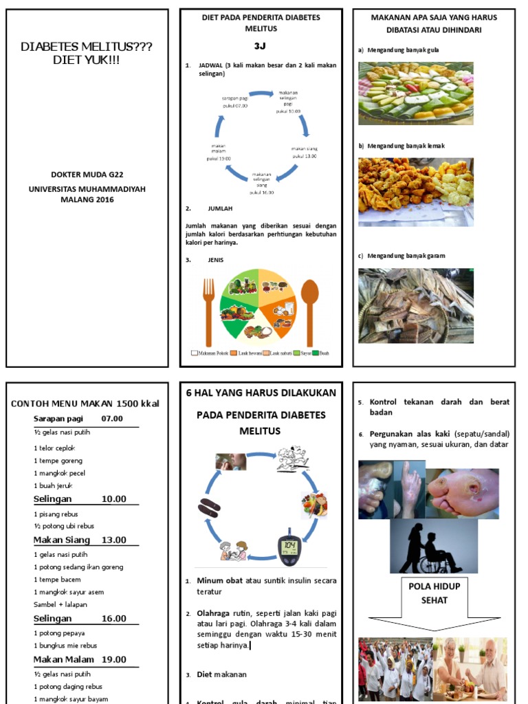 Leaflet Diet DM | PDF