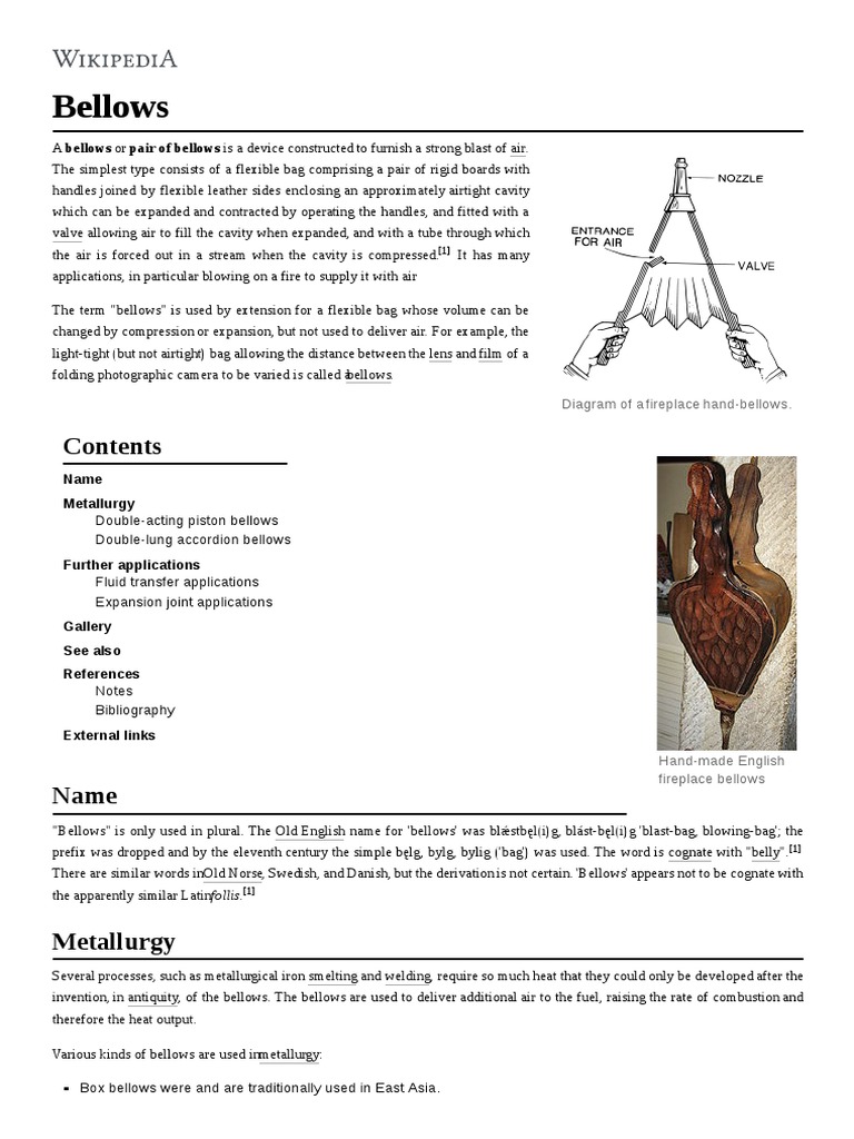 Bellows | PDF | Manufactured Goods