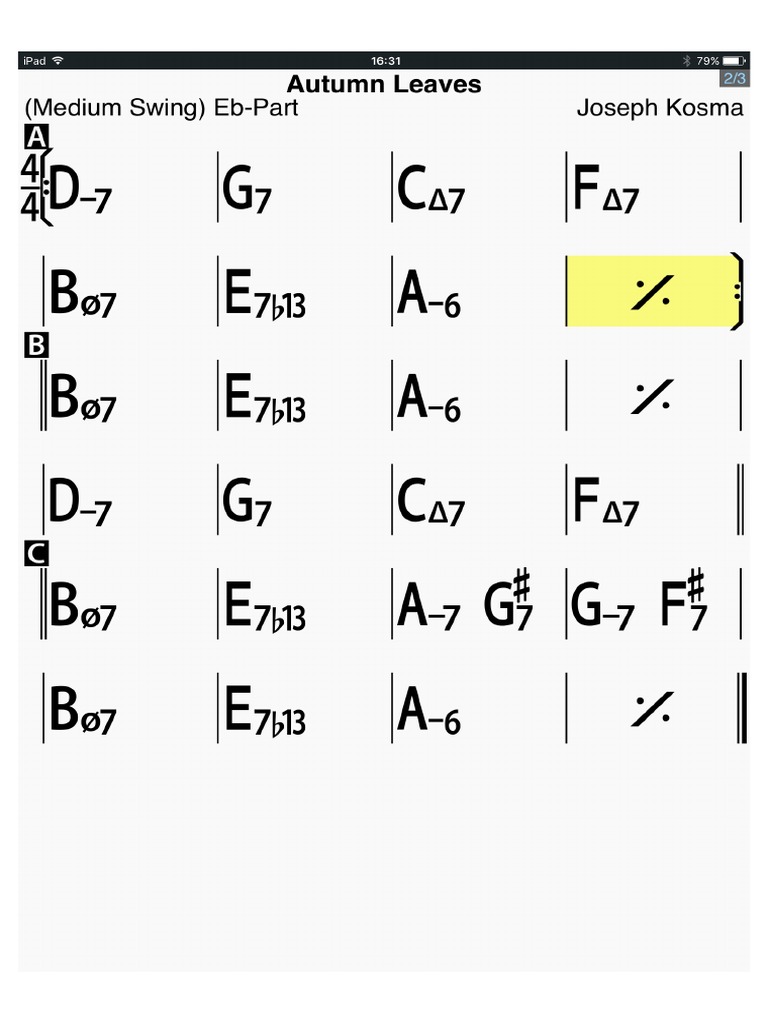 Autumn Leaves Chords | PDF