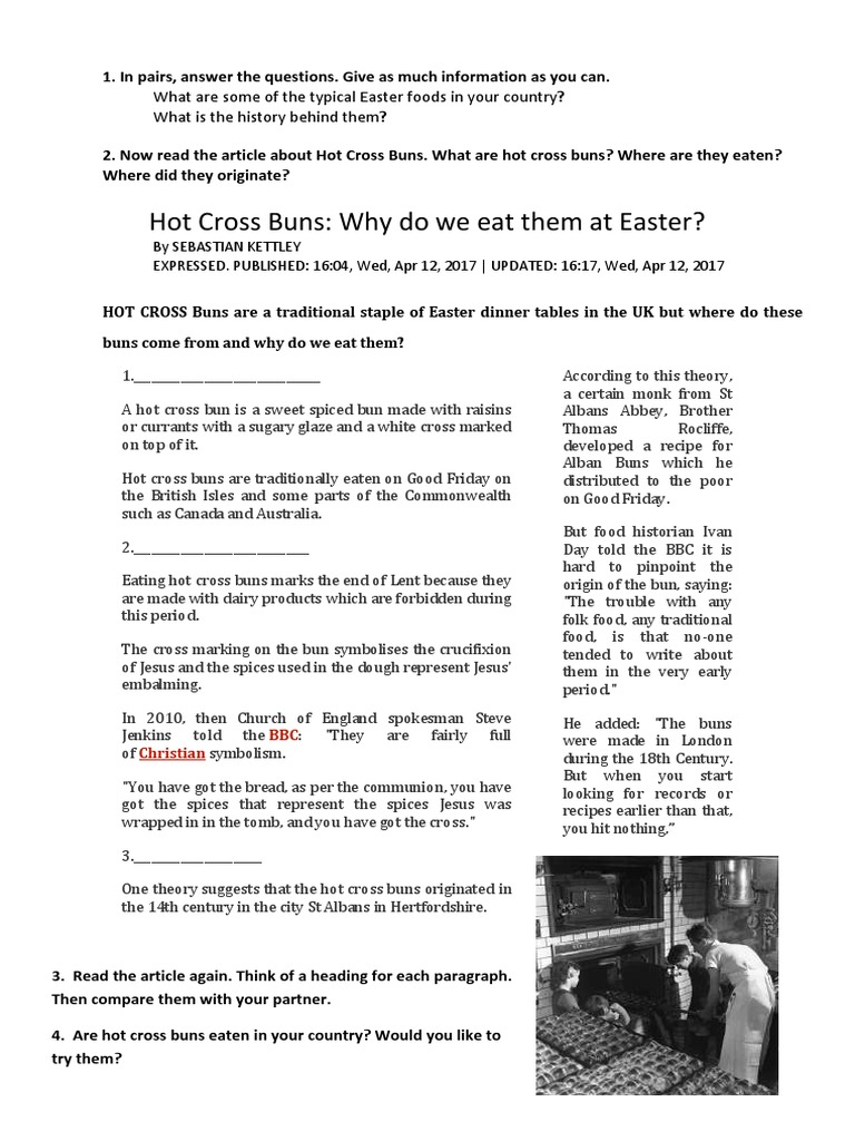 Hot Cross Buns b2 Lesson Plan | PDF | Dough | Food And Drink
