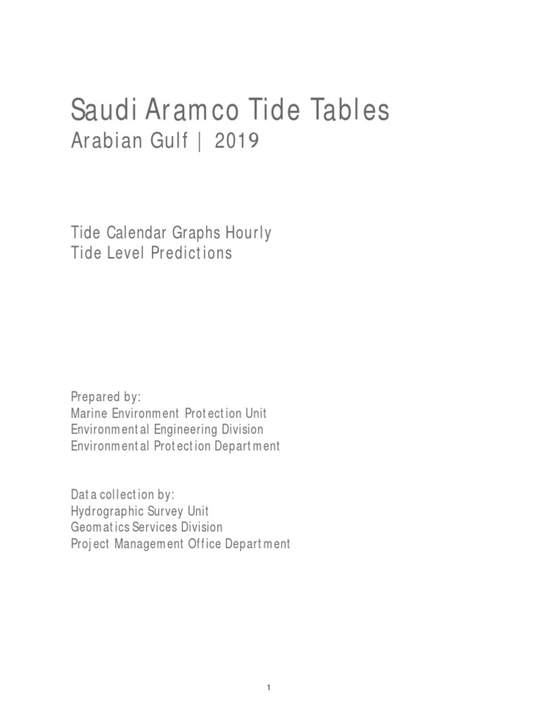 Arabian Gulf Tide Tables 2019 - Part 1 PDF | PDF | Physical ...