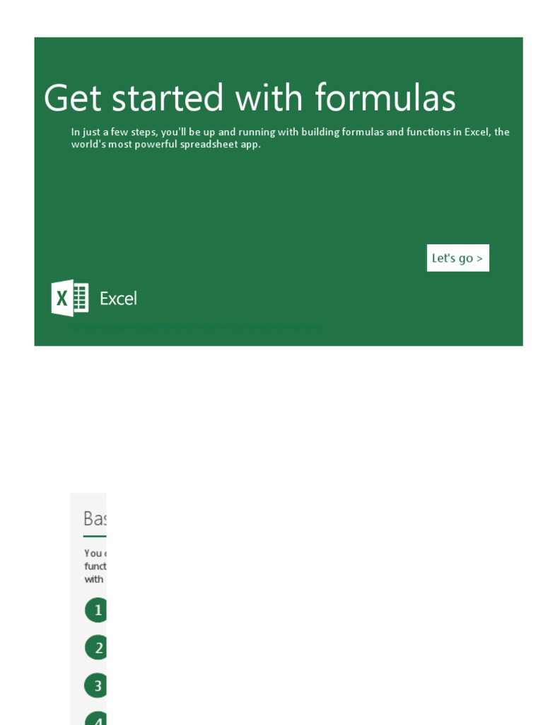 Formula Tutorial (4) 1 | PDF | Formula | Microsoft Excel