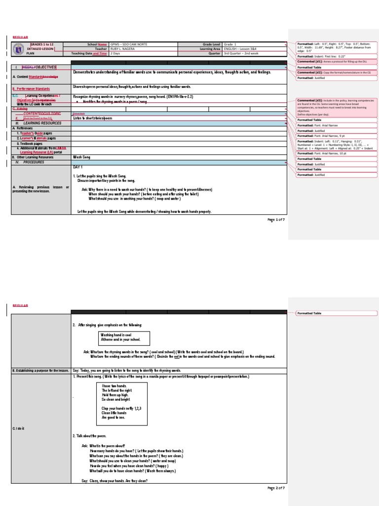 Demonstrates Understanding of Familiar Words Use To Communicate ...