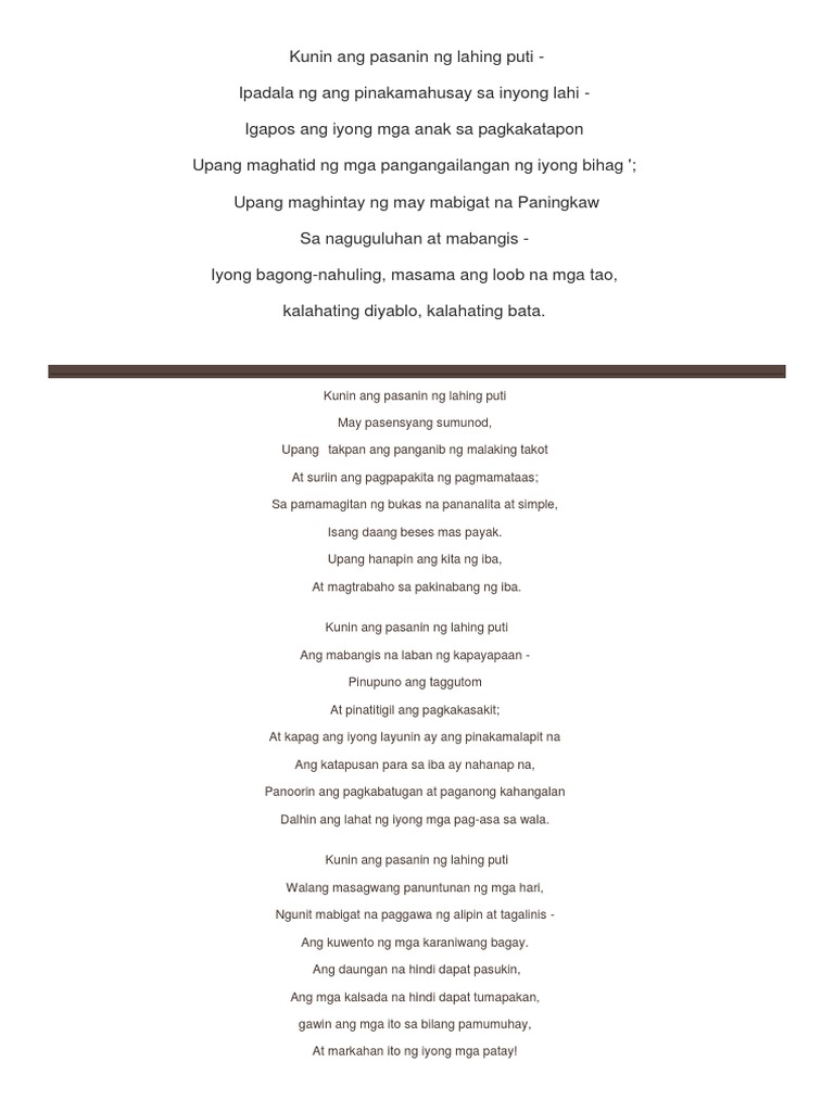 White Man's Burden Tula