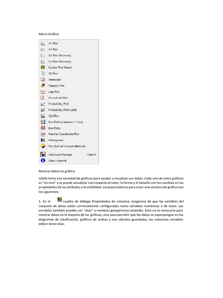 Tutorial de Gráficos en ioGAS | PDF | Ventana (informática) | Point and ...