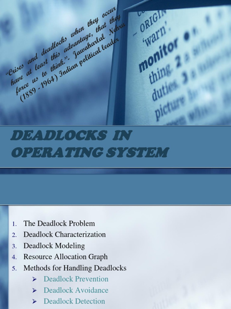 Deadlocks in Operating System | PDF | Computer Science | Concurrent Computing