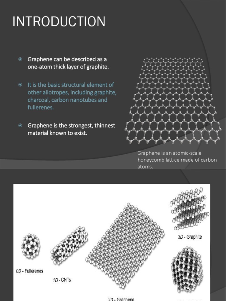 Graphene Can Be Described As A One-Atom Thick Layer of Graphite | PDF ...