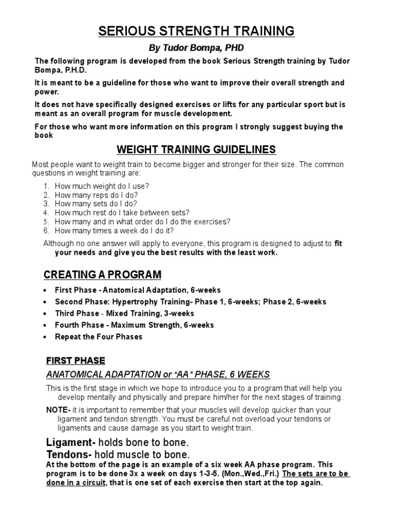 Serious Strength Training Bompa | Download Free PDF | Strength Training ...