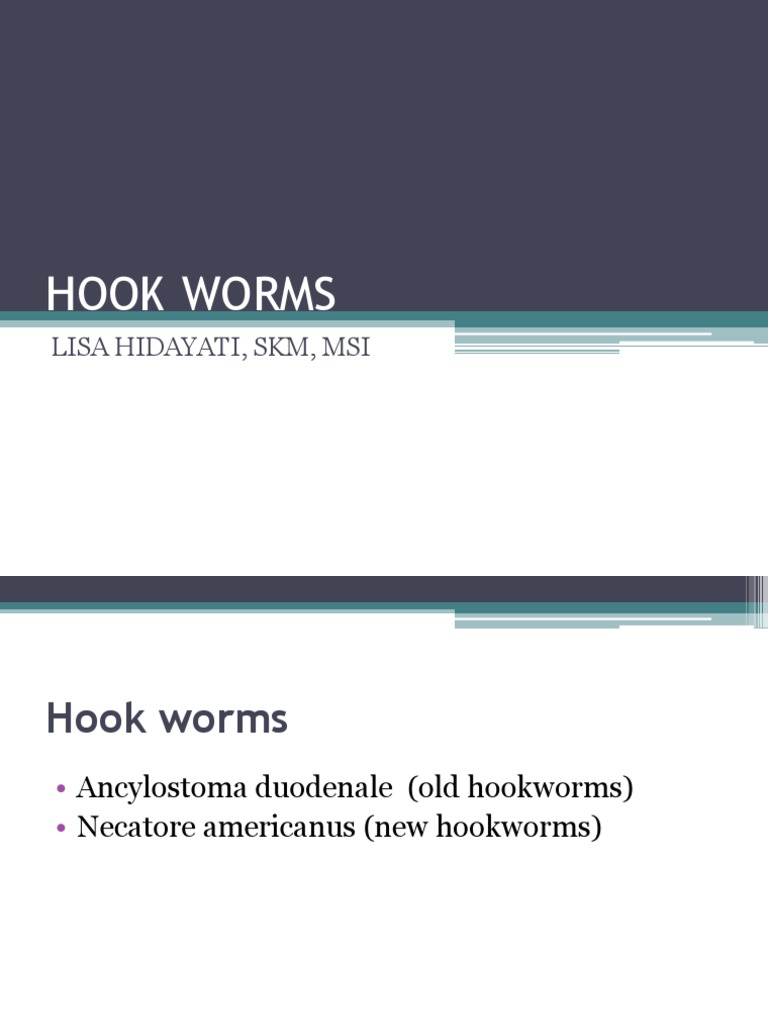 An Overview of Hookworm Infections Caused by Ancylostoma duodenale and ...