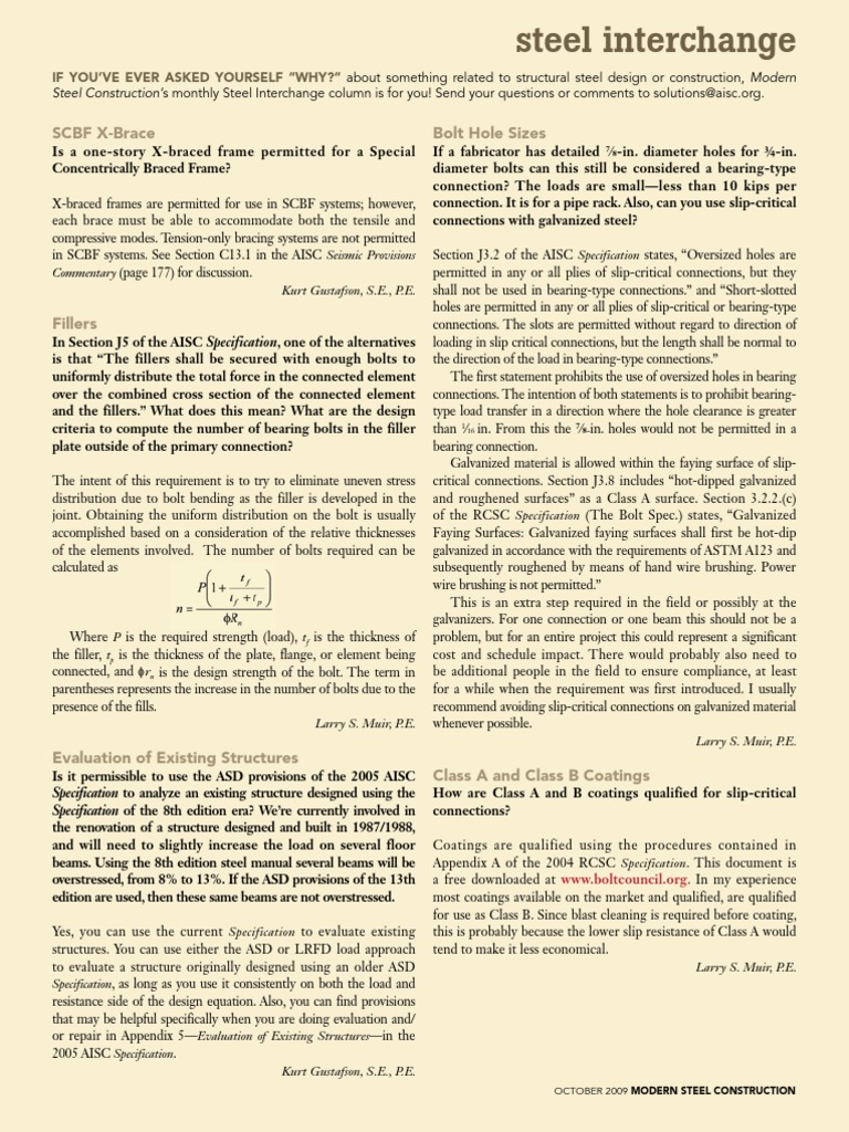 SCBF X-Brace Bolt Hole Sizes: If You'Ve Ever Asked Yourself "Why ...