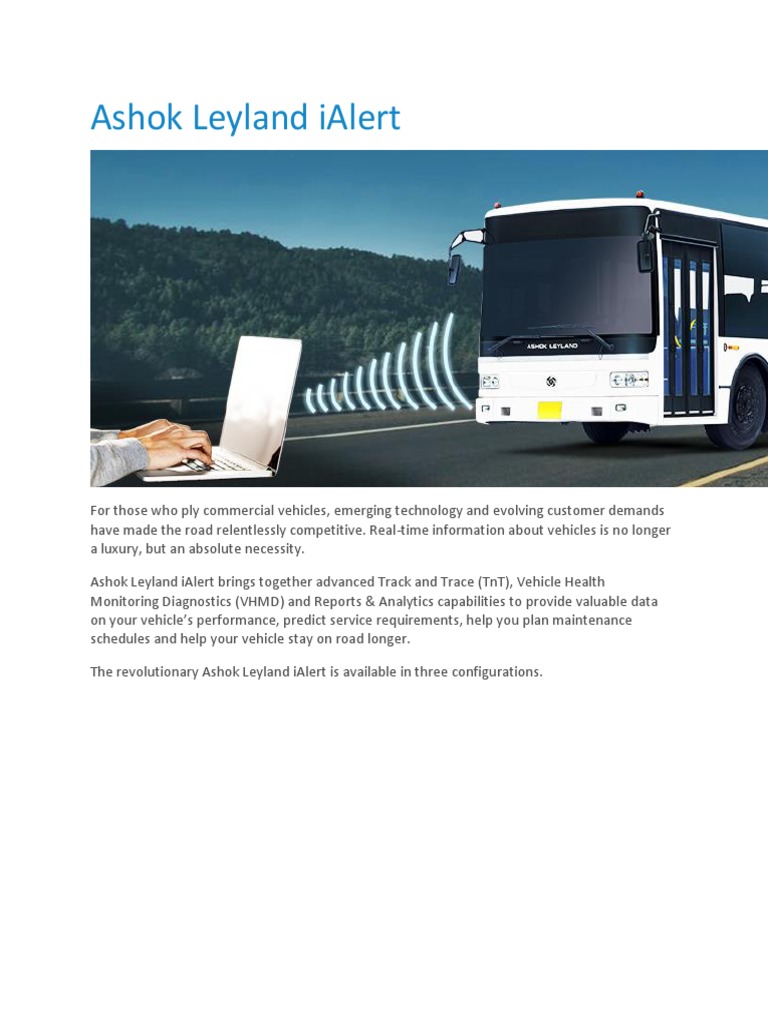 Ashok Leyland IAlert | PDF