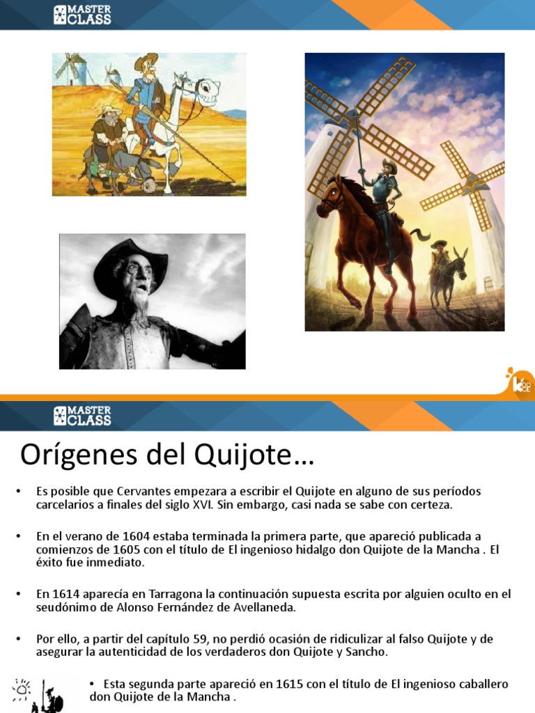 1 Presentacion Don Quijote | PDF | Don Quijote | Miguel De Cervantes