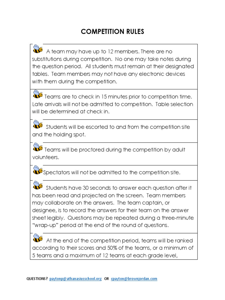 Competition Rules | PDF