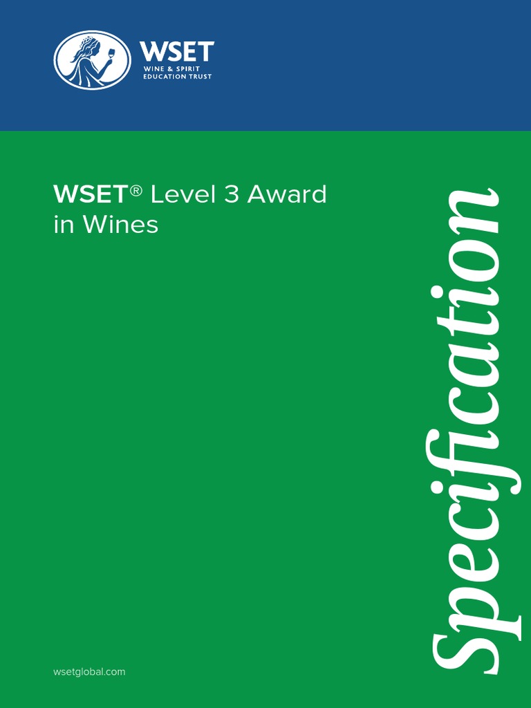 Level 3 Award in Wines Specification | PDF | Winemaking | Champagne