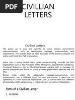 Civilian Letter Format and Guidelines | PDF | Madam | Sir