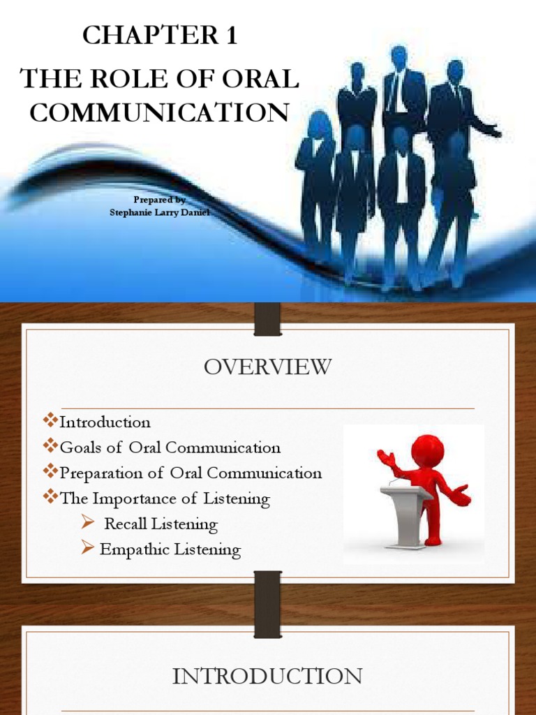Chapter 1 The Role of Oral Communicationlec | PDF | Nonverbal ...