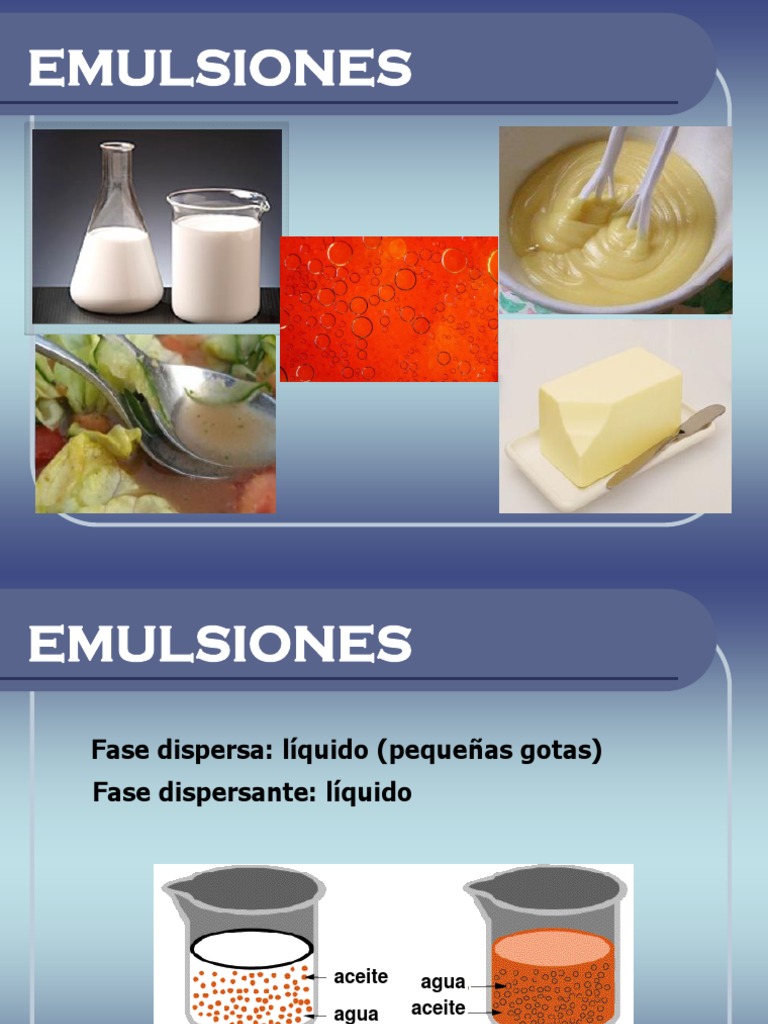 emulsiones | Tensioactivo | Emulsión