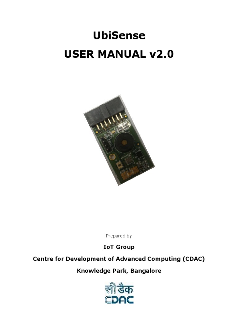 UbiSense User Manual | PDF | Wireless Sensor Network | Computer Engineering