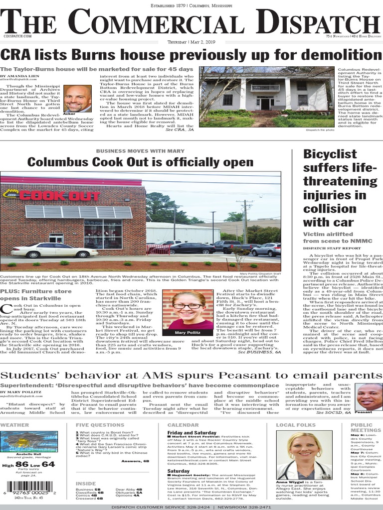 Commercial Dispatch Eedition 5-2-19 | PDF | United States Postal ...