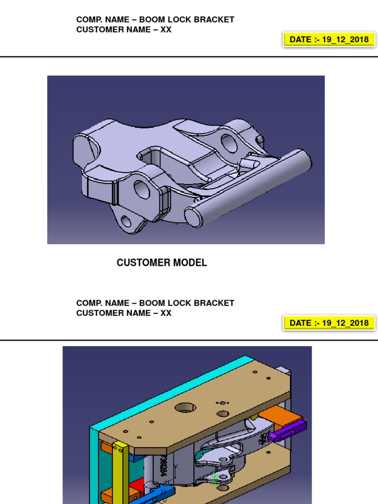 Comp. Name - Boom Lock Bracket Customer Name - XX DATE:-19 - 12 - 2018 ...