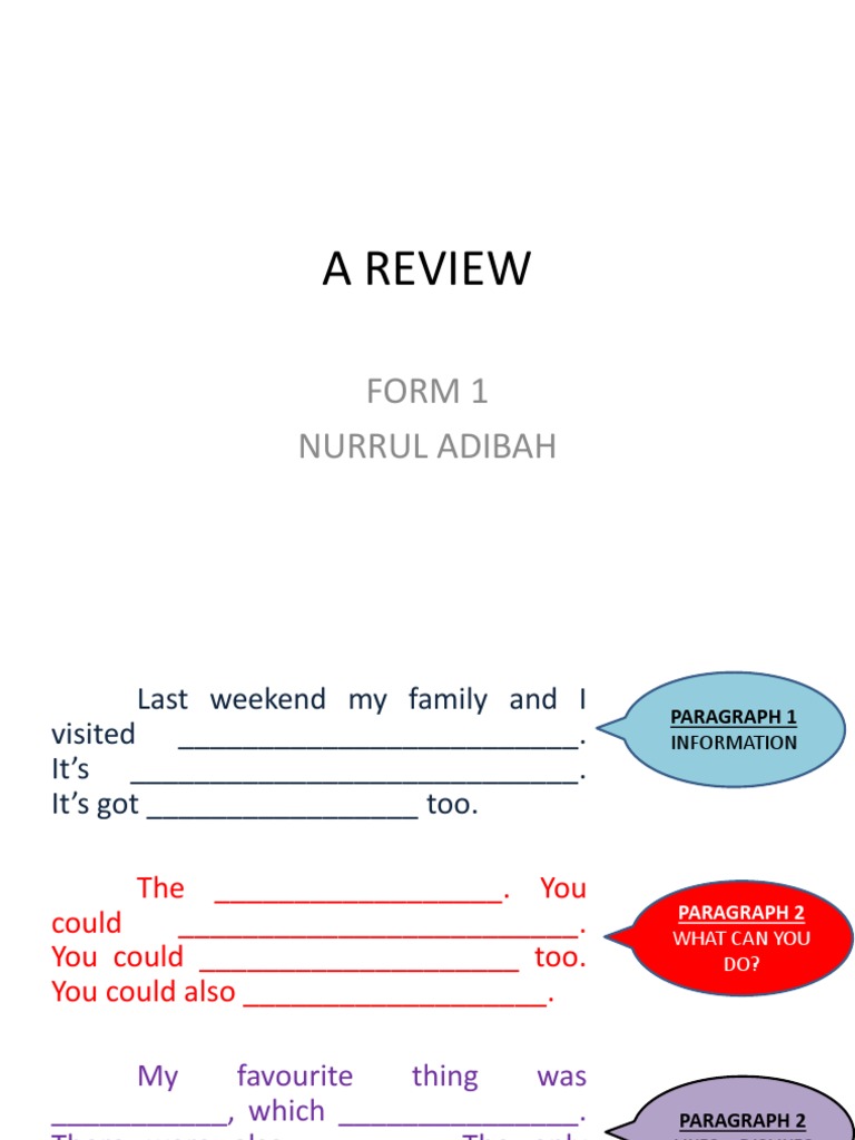 A Review: Form 1 Nurrul Adibah | PDF