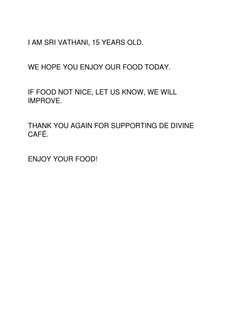 Sunday Breakfast | PDF