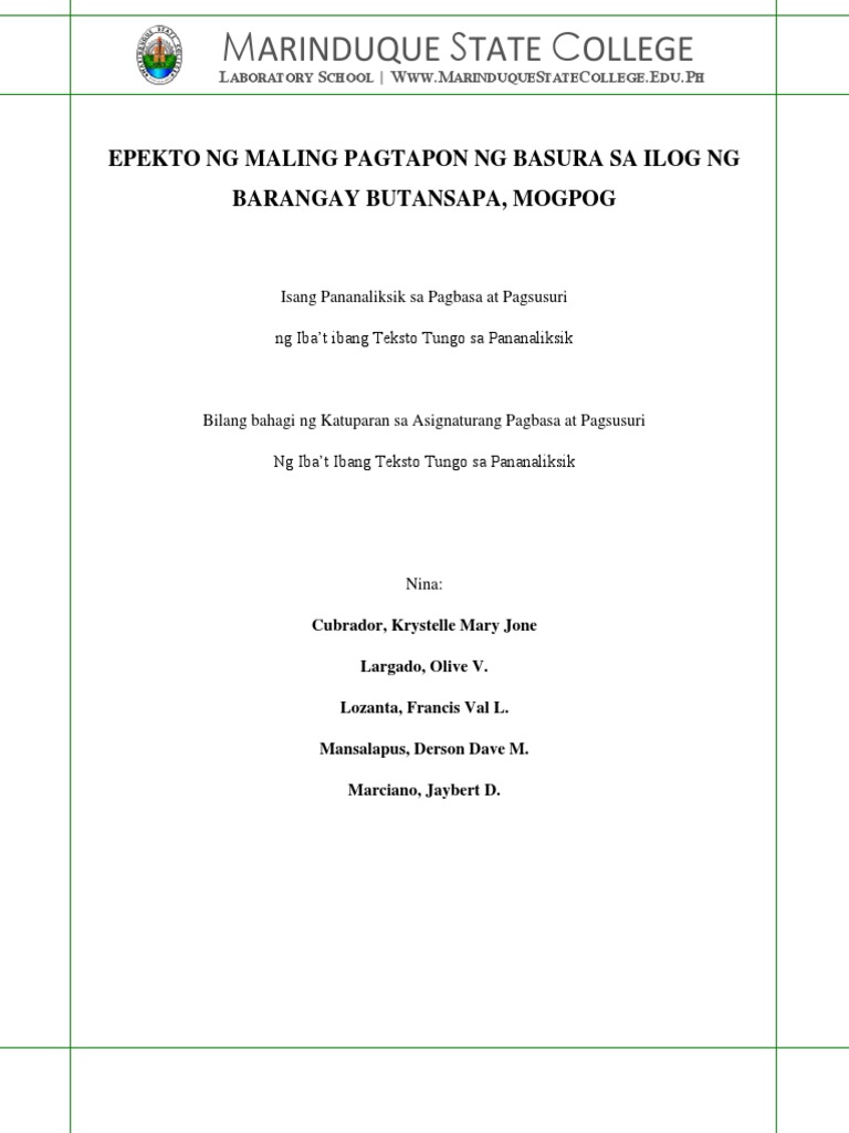 Research (Filipino) | PDF