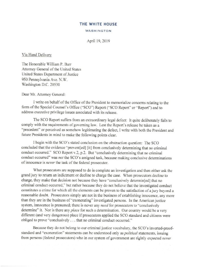 Flood letter to Barr