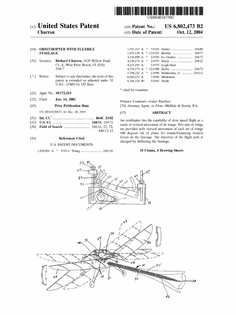 4 Wing Ornithopter Plan | PDF