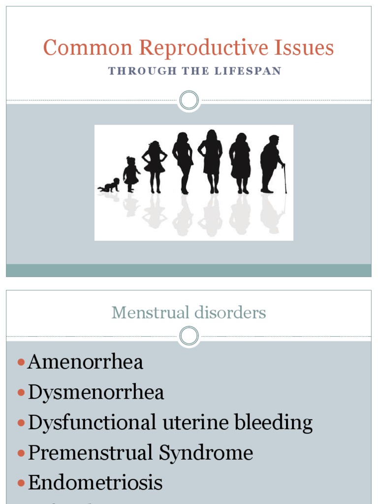 Common Reproductive Issues Instructor Version | PDF | Menstruation ...