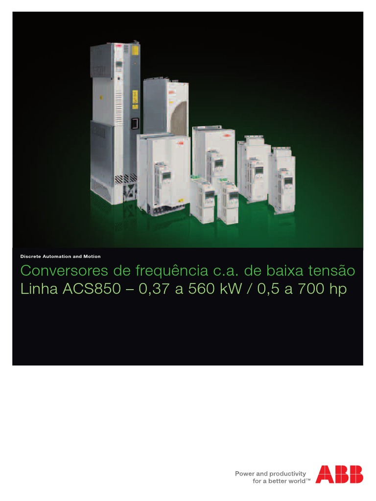 Catalago - Inversor ABB PDF | PDF | Corrente alternada | Motores