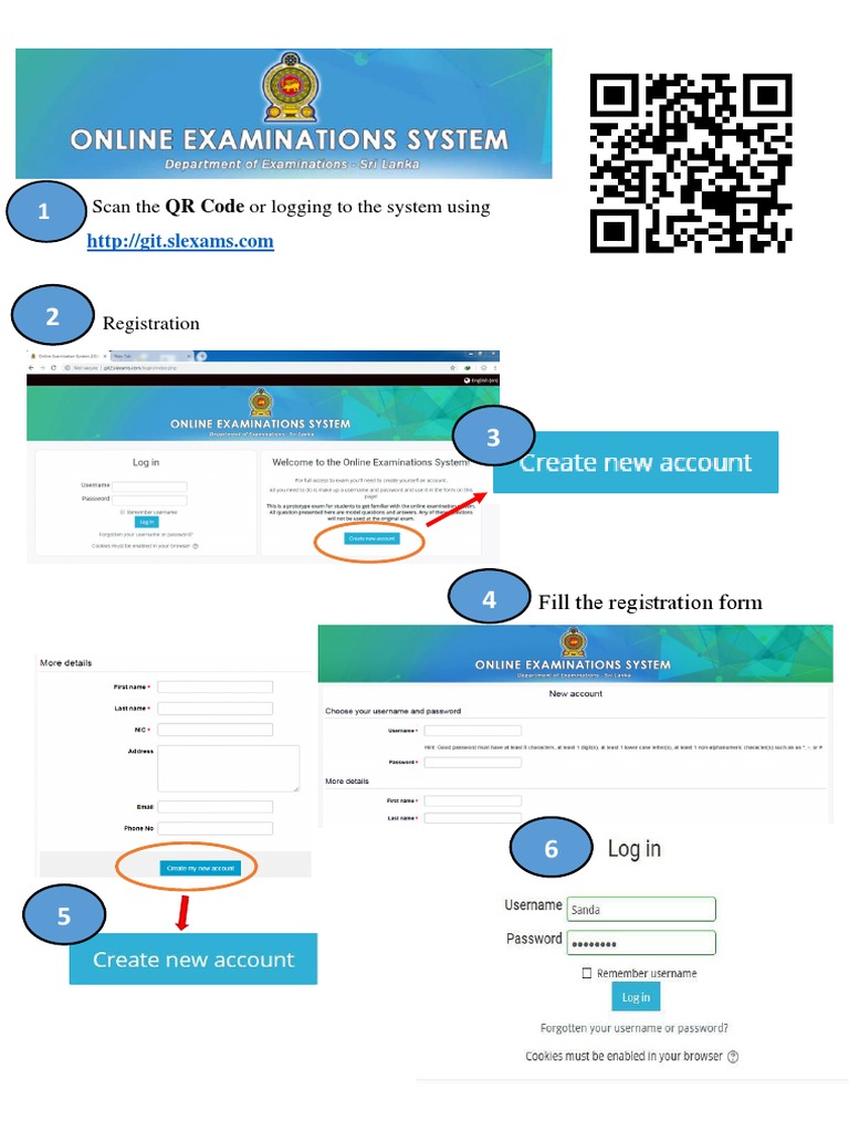 Scan The QR Code or Logging To The System Using: Fill The Registration ...
